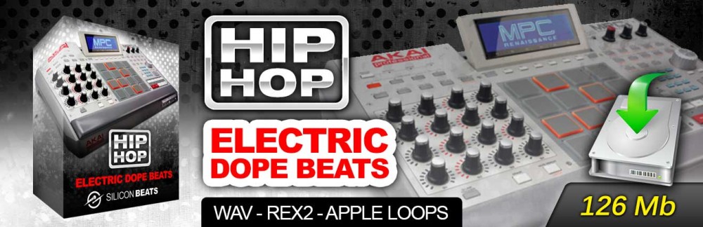 Hip Hop Drum Loops - Electric Dope Beats - Silicon Beats